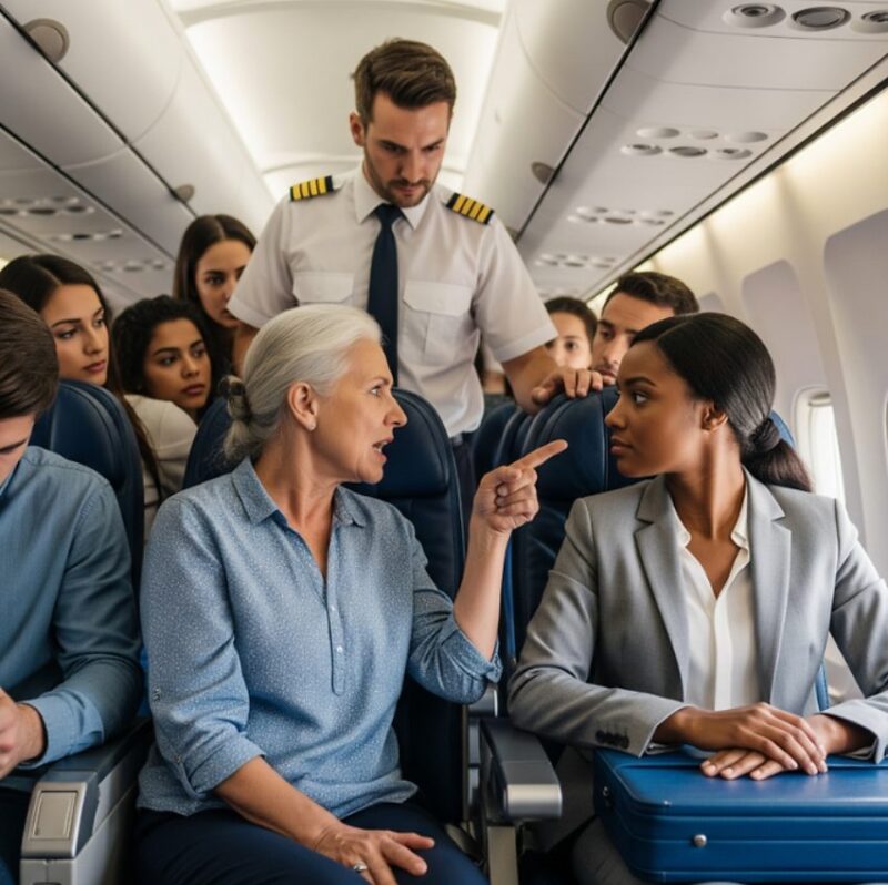 Mutter fordert schwarzen Passagier auf, den Sitz abzugeben — Was der ...